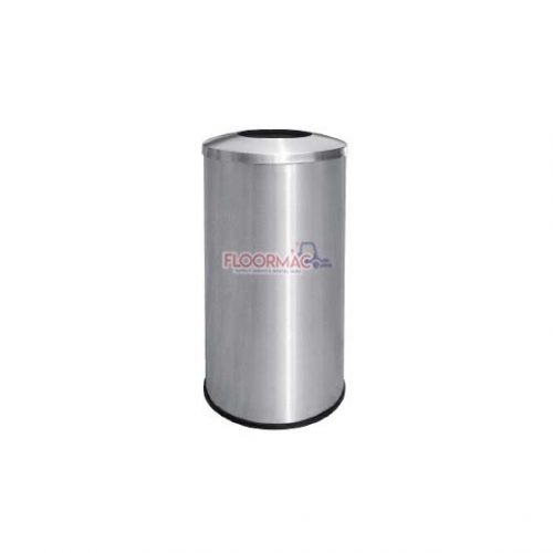 Stainless Steel Round Waste Bin c/w Open Top – FLOORMAC (M) SDN BHD